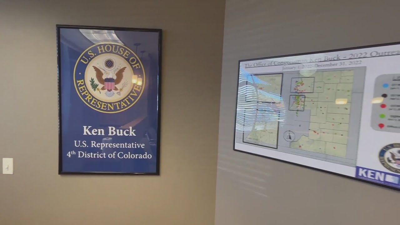 Colorado Congressman Ken Buck evicted from one of his offices - YouTube