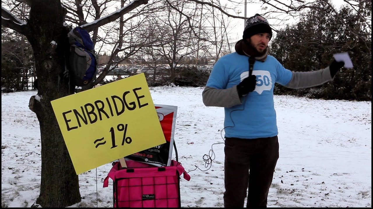 Stuart Basden of Toronto350.org speaking about the Enbridge Line 9 ...