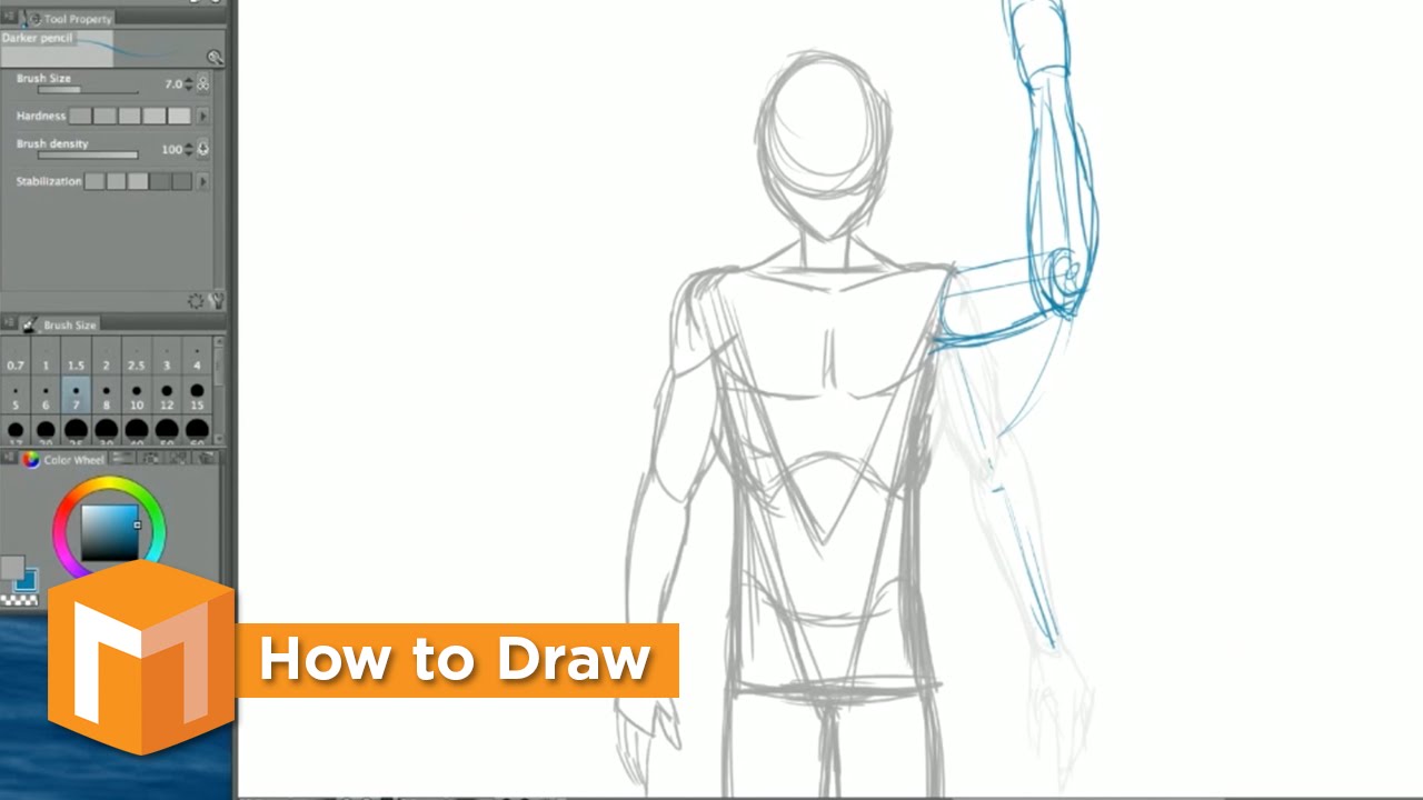 How to Draw - You can simplify Male Proportions - YouTube
