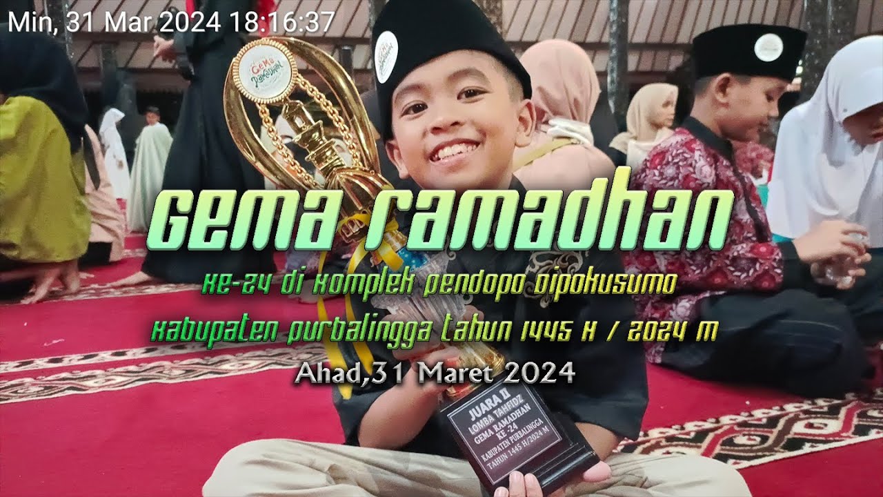 Lomba Gema Ramadhan ke 24 kabupaten purbalingga - YouTube