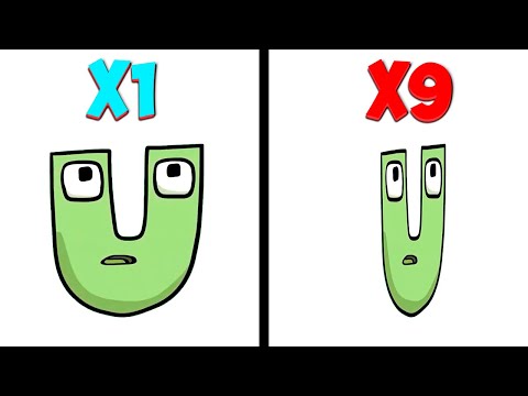 Alphabet Lore (A-Z) - Speed x1 vs Speed x9