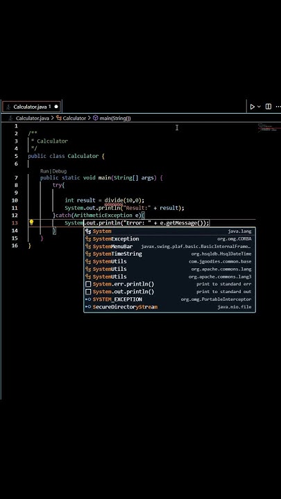"🚨 calculator using exception handling" - YouTube