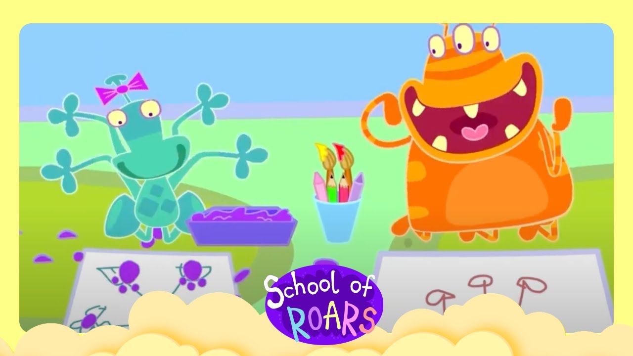 🎨💚 Monster Besties Mix-Up! | School of Roar | Cartoon for Kids @Smart ...