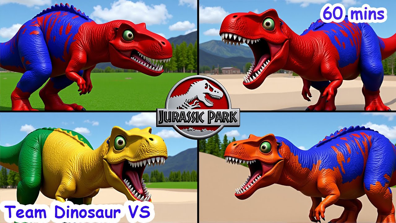 Heros T-Rexs Clash in a Savage Battle for Supremacy in Jurassic World 🦖 ...