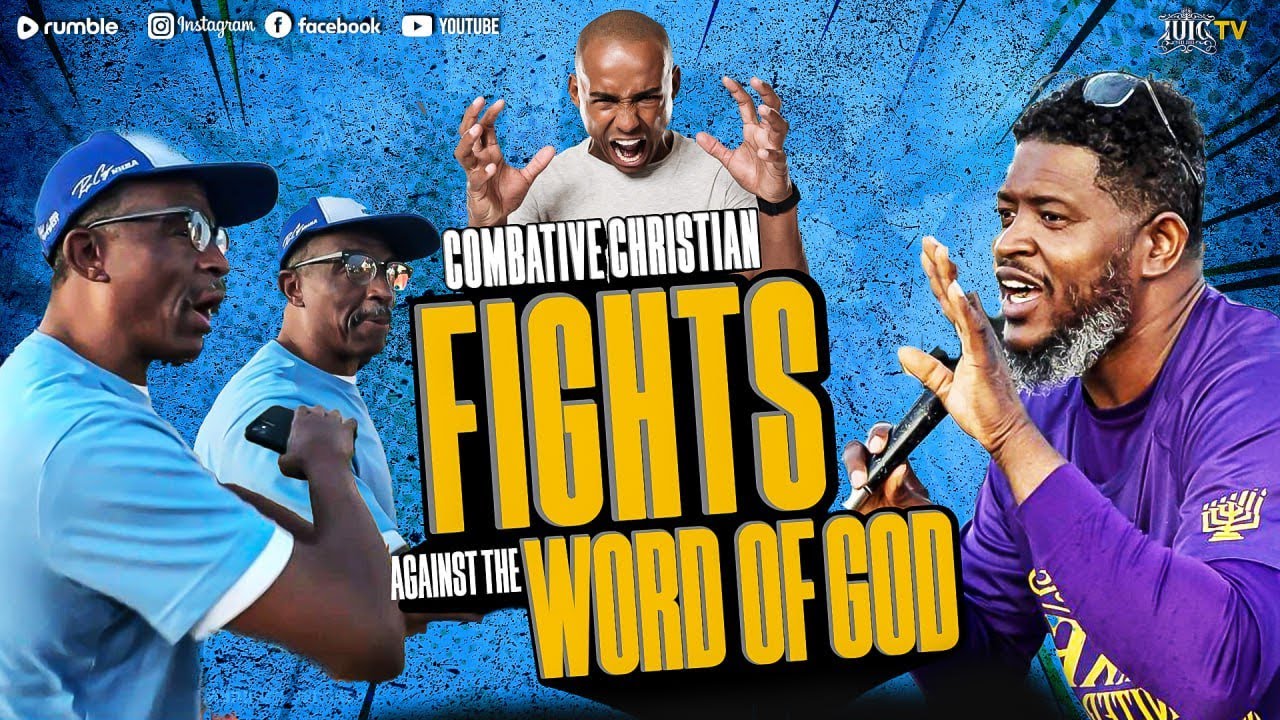 Combative Christian Fights Against The Word Of God!! - YouTube