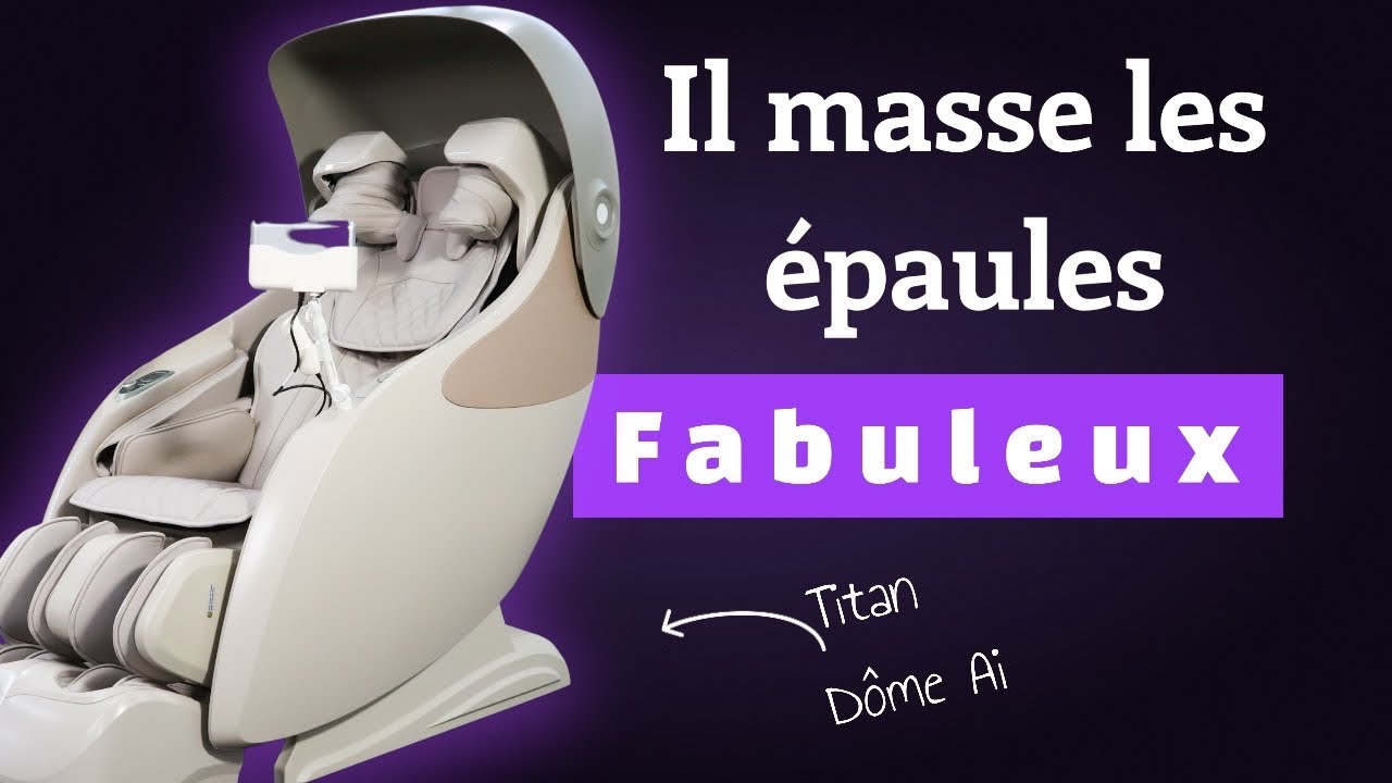 Expérience de massage ultime avec le nouveau fauteuil Titan Dôme AI d'Alpha Techno - YouTube