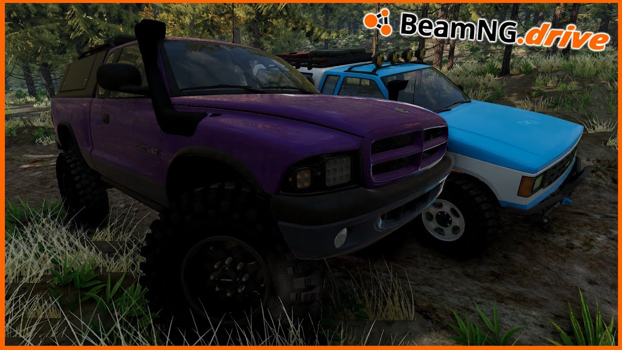 OVERLANDER DODGE DAKOTA TAKES ON OFFROAD TRAIL!! - BEAMNG.DRIVE MP ...