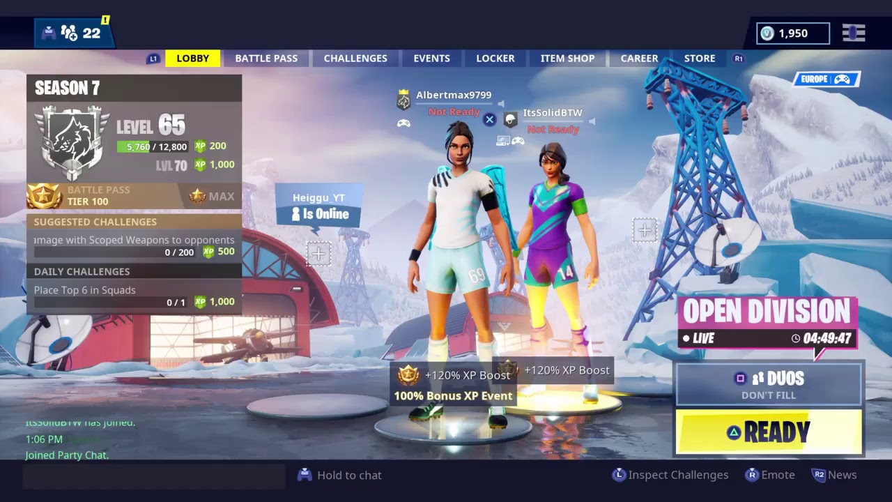 Fortnite Gamplay invite og vi hjelpe doke med og vinne vi gir ikkje opp ...