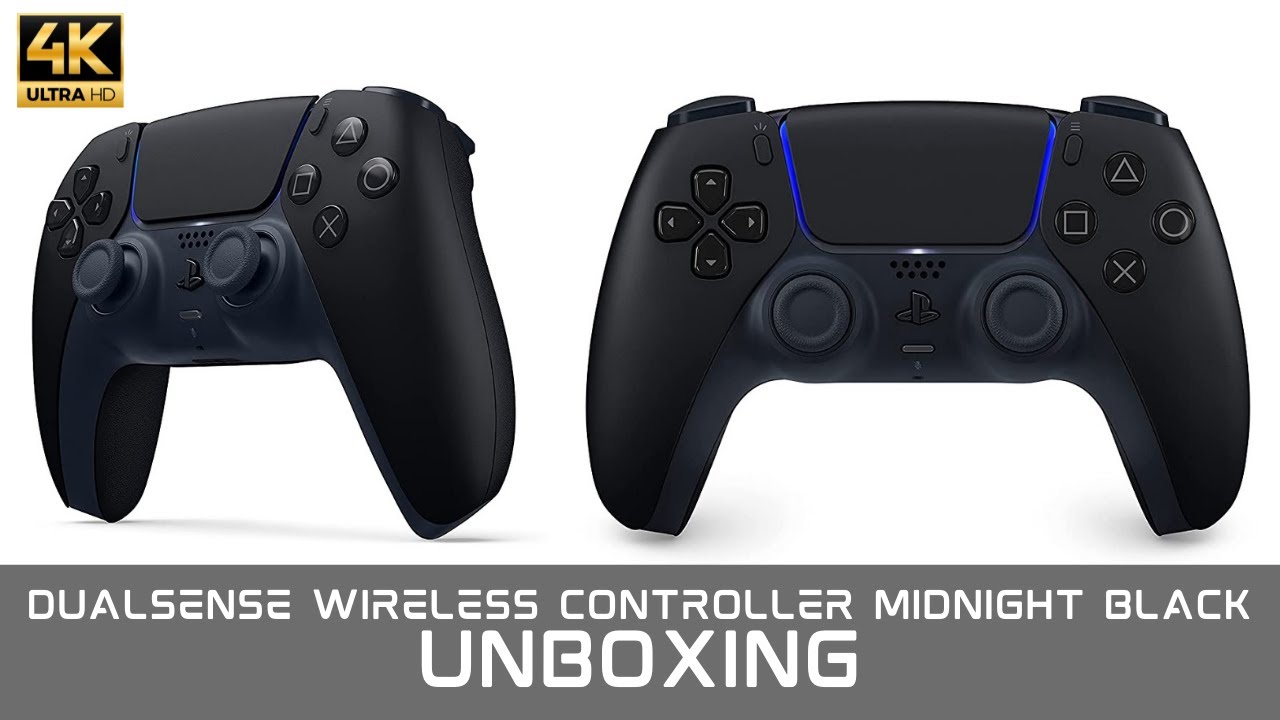 Unboxing Sony PlayStation 5 DualSense Wireless Controller "Midnight ...