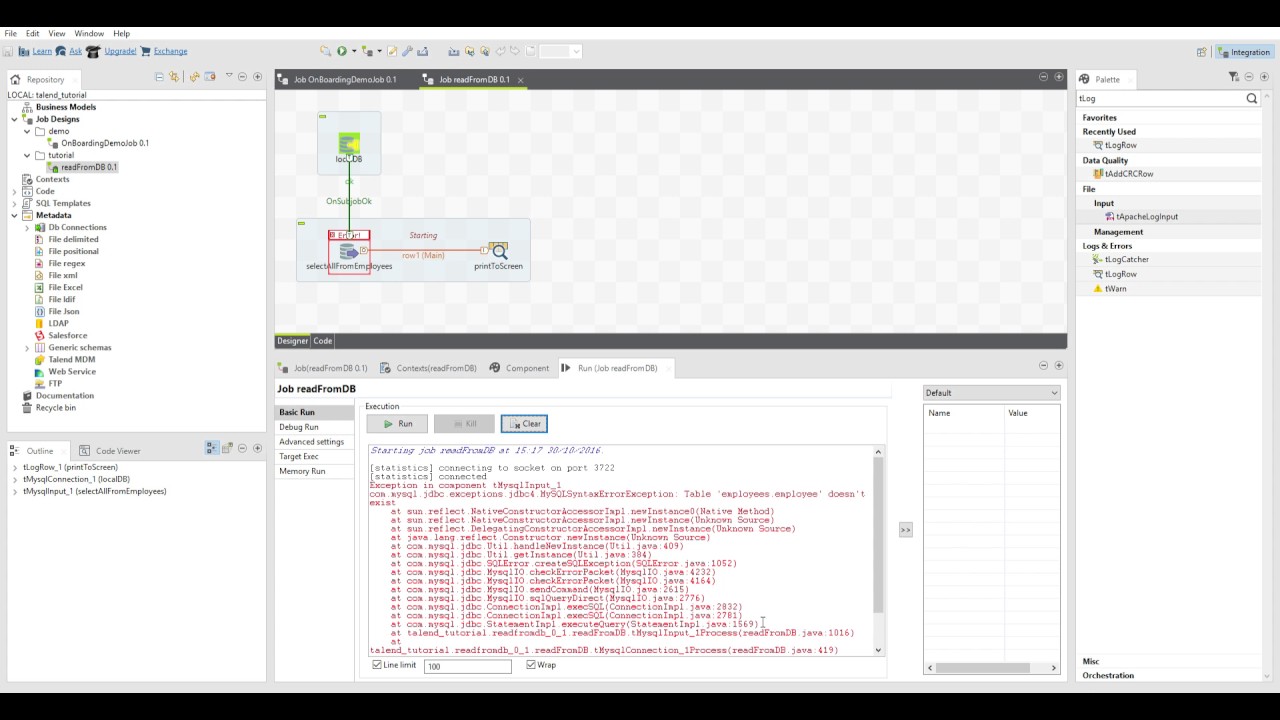 talend tutorial part 6 - YouTube