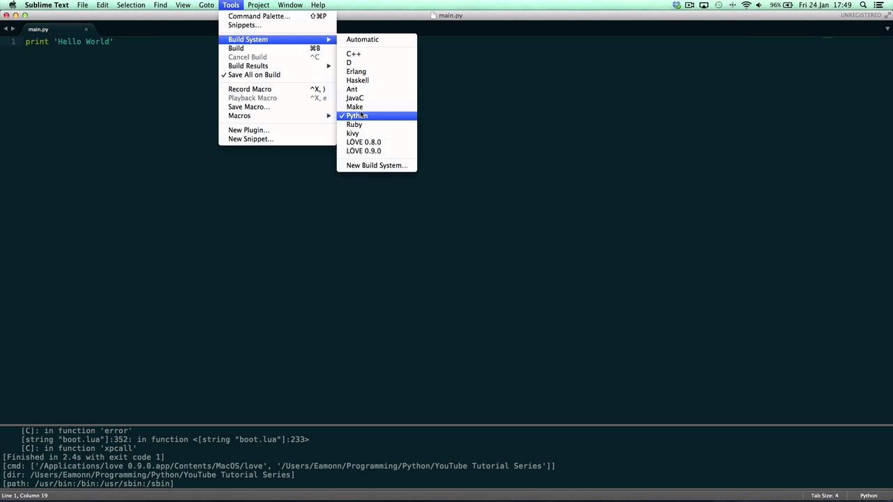 Python 2.7.6 Tutorial Episode 1: Print - YouTube