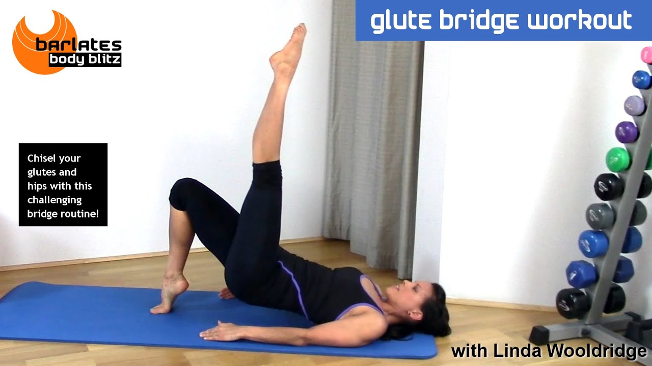 15 min Tight Booty Workout - BARLATES BODY BLITZ Glute Bridge - YouTube