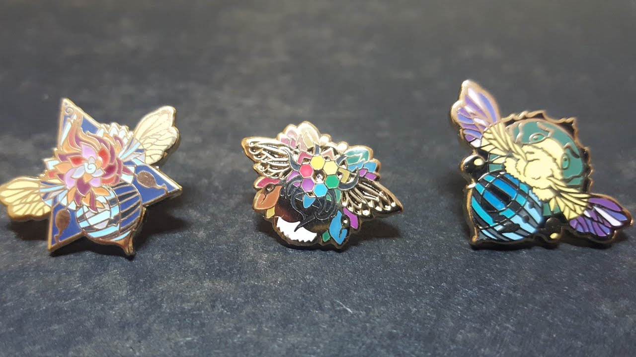 New Release: Mini Bee Enamel Pins - YouTube