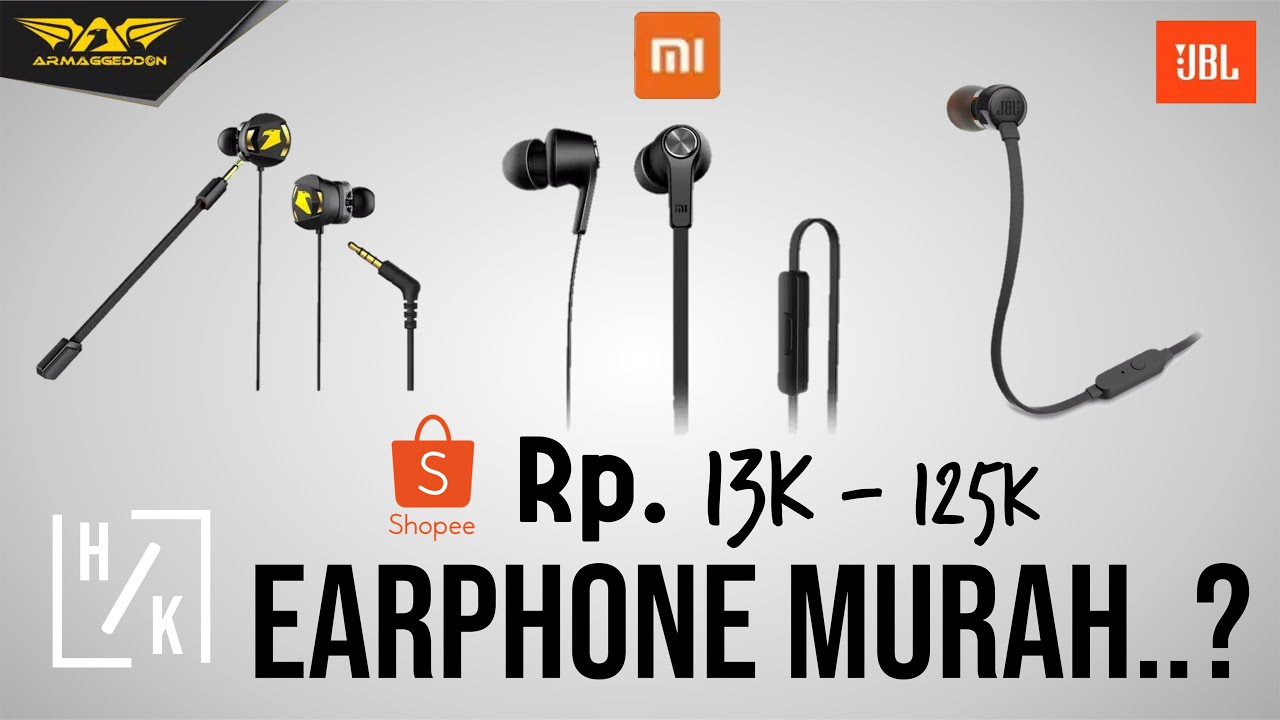 rekomendasi earphone / headset murah berkualitas - YouTube