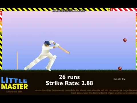 Little Master Cricket - Flash Games. - YouTube