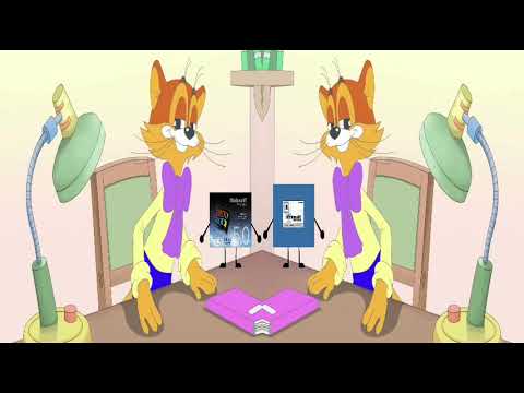 Ugly Pitched Cat Leopold and Windows History Talking - YouTube