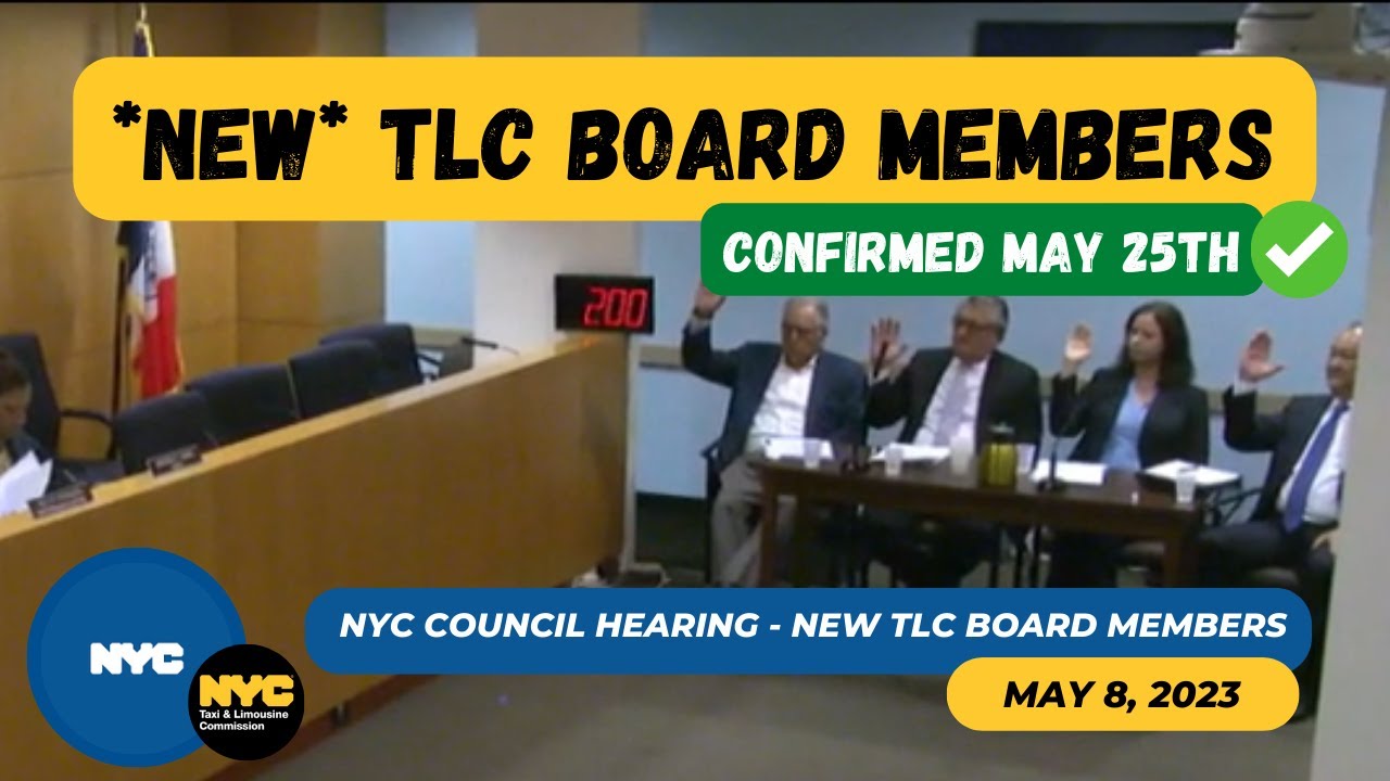 3 *NEW* TLC Commissioners Confirmed. Who Are They? - Opening Statements ...