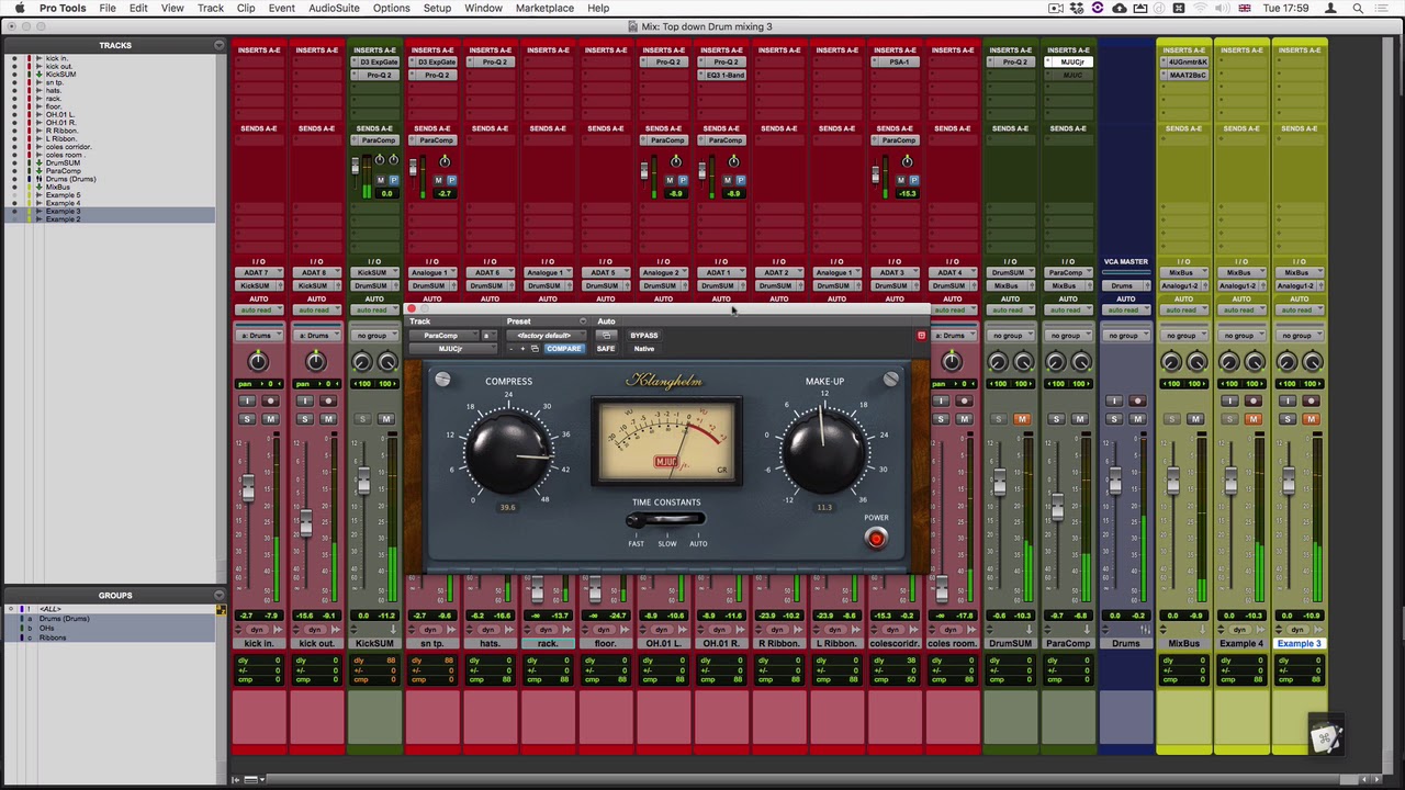Top down mixing drums step by step - YouTube