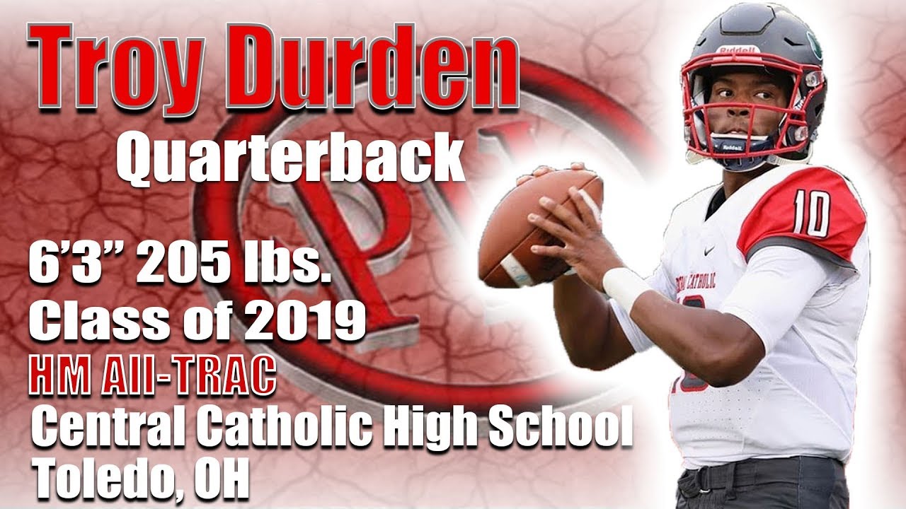 Troy Durden's 2018 Toledo Central Catholic Highlights [Premier ...