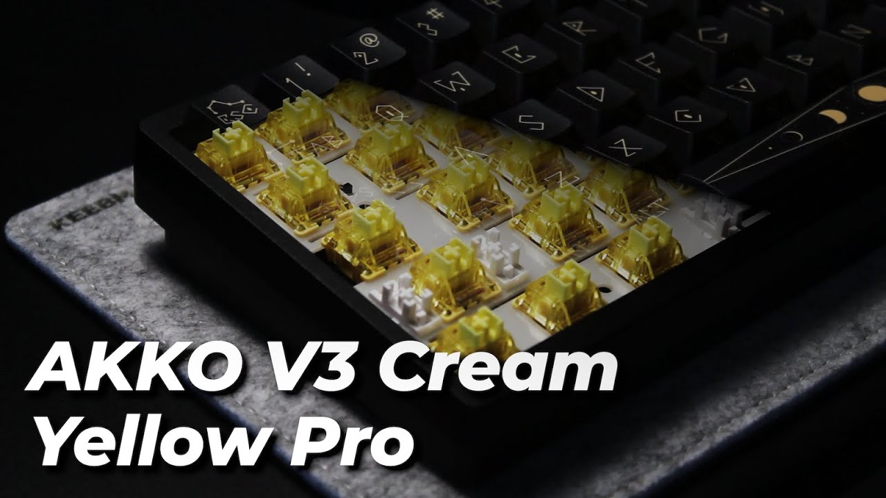 Lucky65 ft. Akko V3 Cream Yellow Pro (CREAMY CLACK) - YouTube
