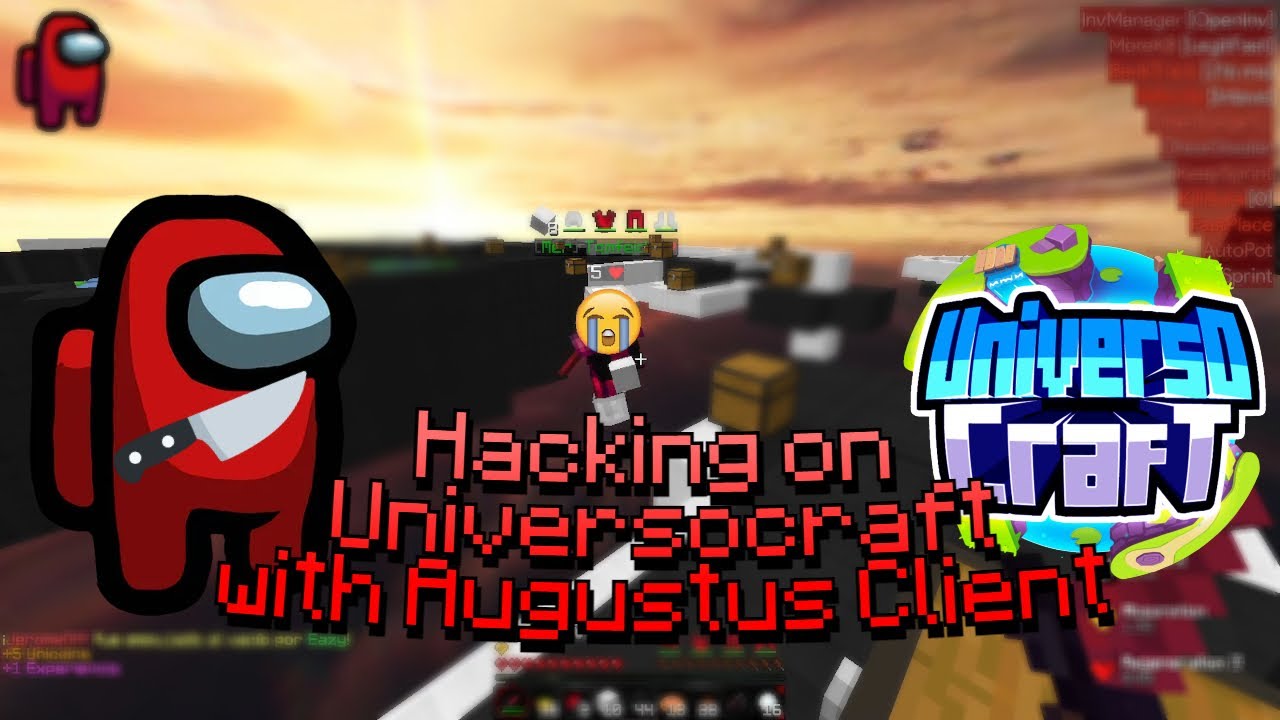 Hacking on Universocraft with Augustus Client - Skywars - YouTube