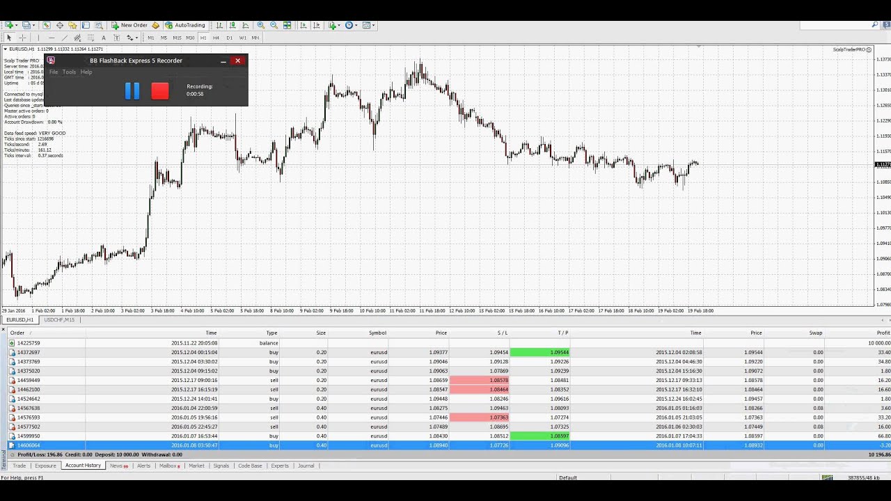 Scalp Trader Pro 2/19/16 Trading Review - YouTube