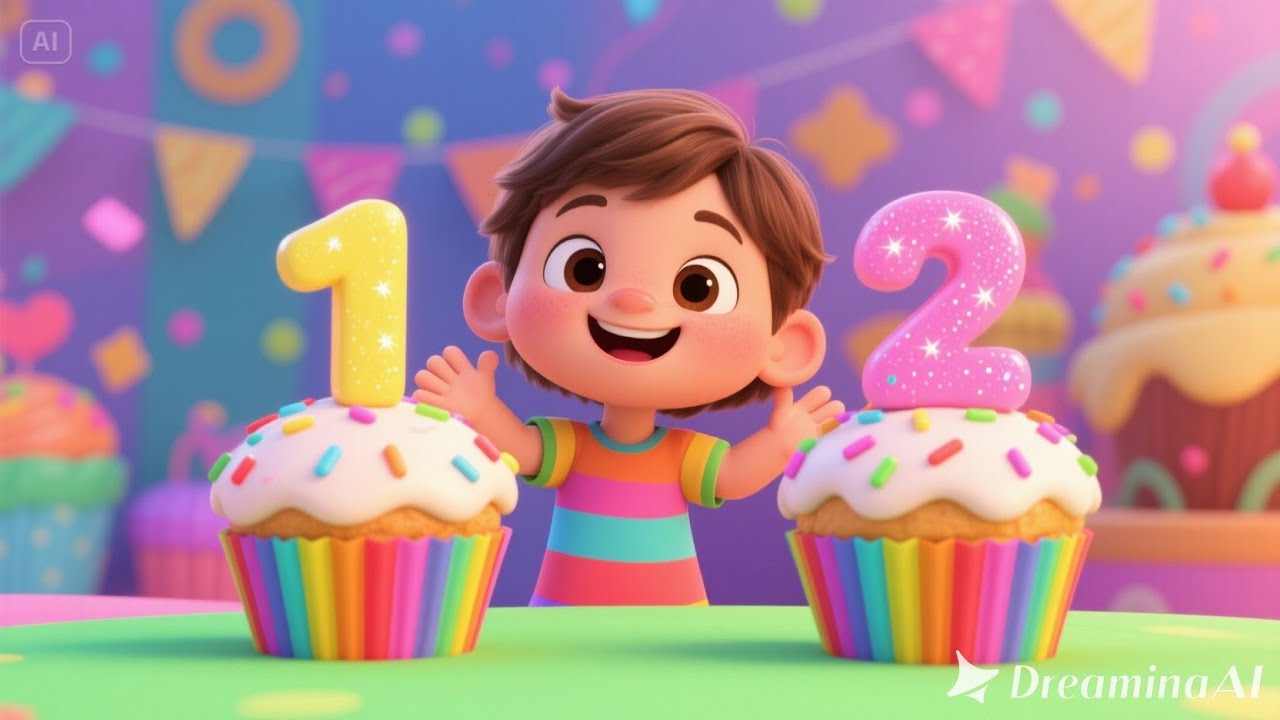 Count the Cupcakes on the Table | Fun Counting Song for Kids | Learn ...