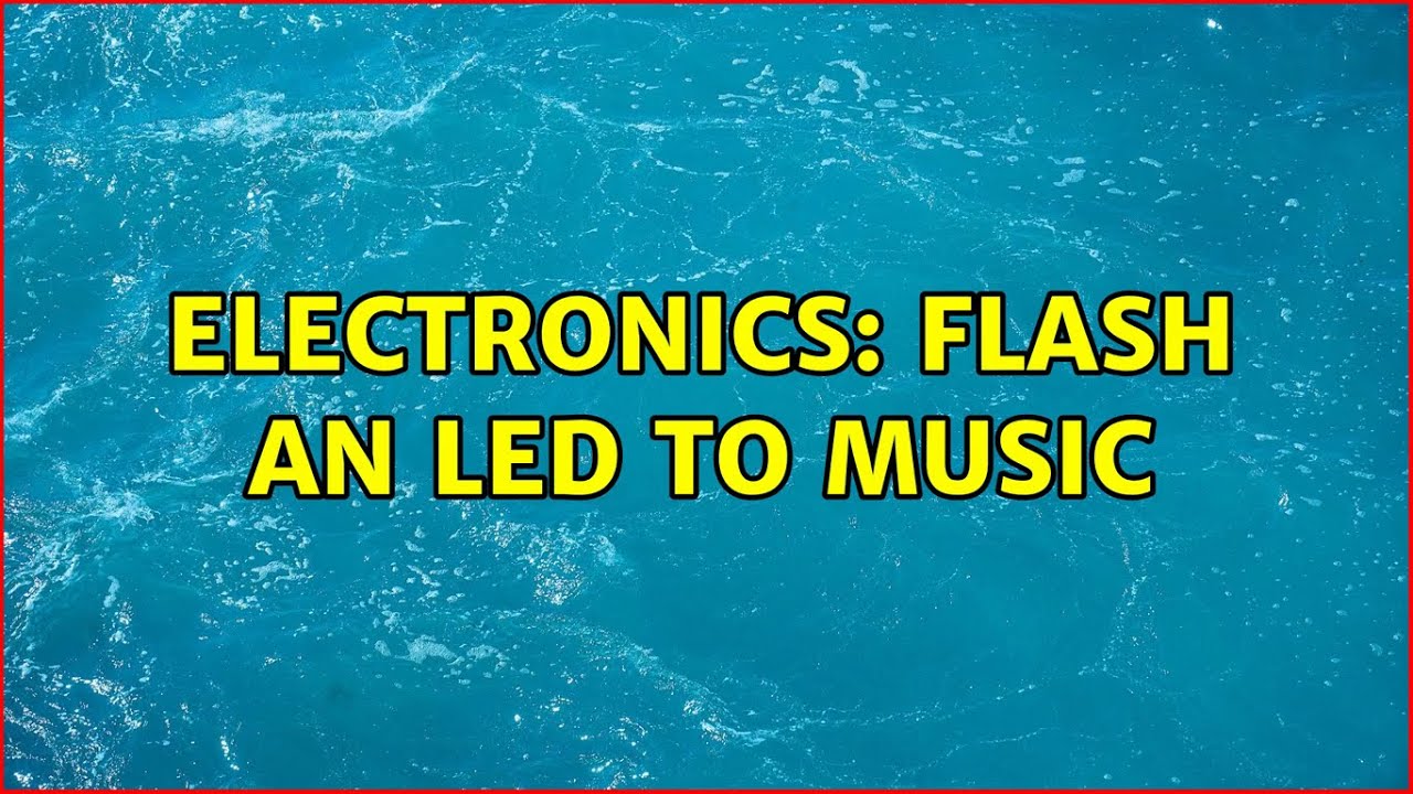 Electronics: Flash an LED to music - YouTube