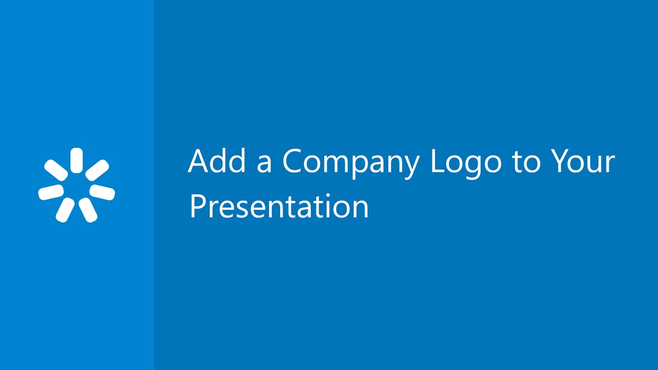 Add a Company Logo to Your Presentation - YouTube