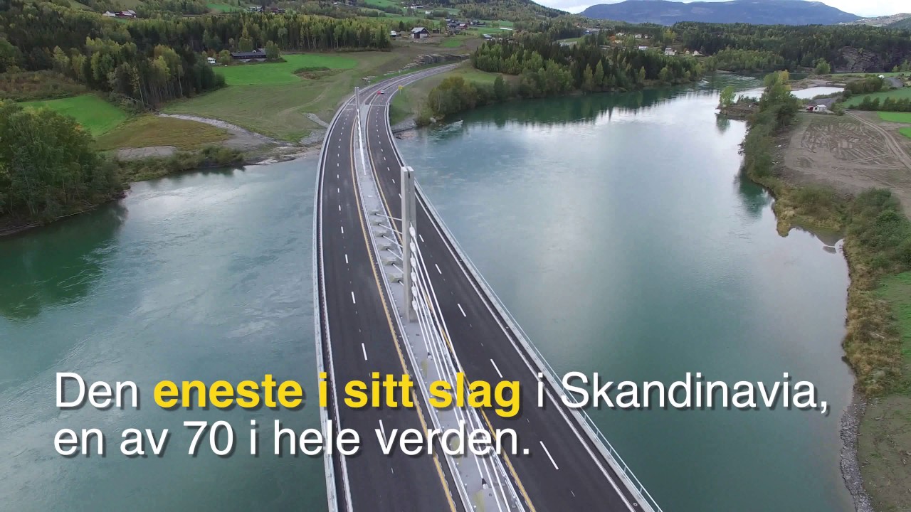 Statens vegvesen - E6 Frya-Sjoa, Harpe bru - YouTube