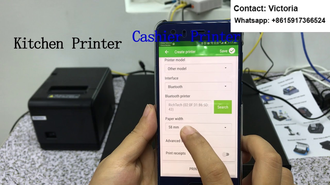 Free P.O.S System With Kitchen Printer and Cashier Printer - YouTube