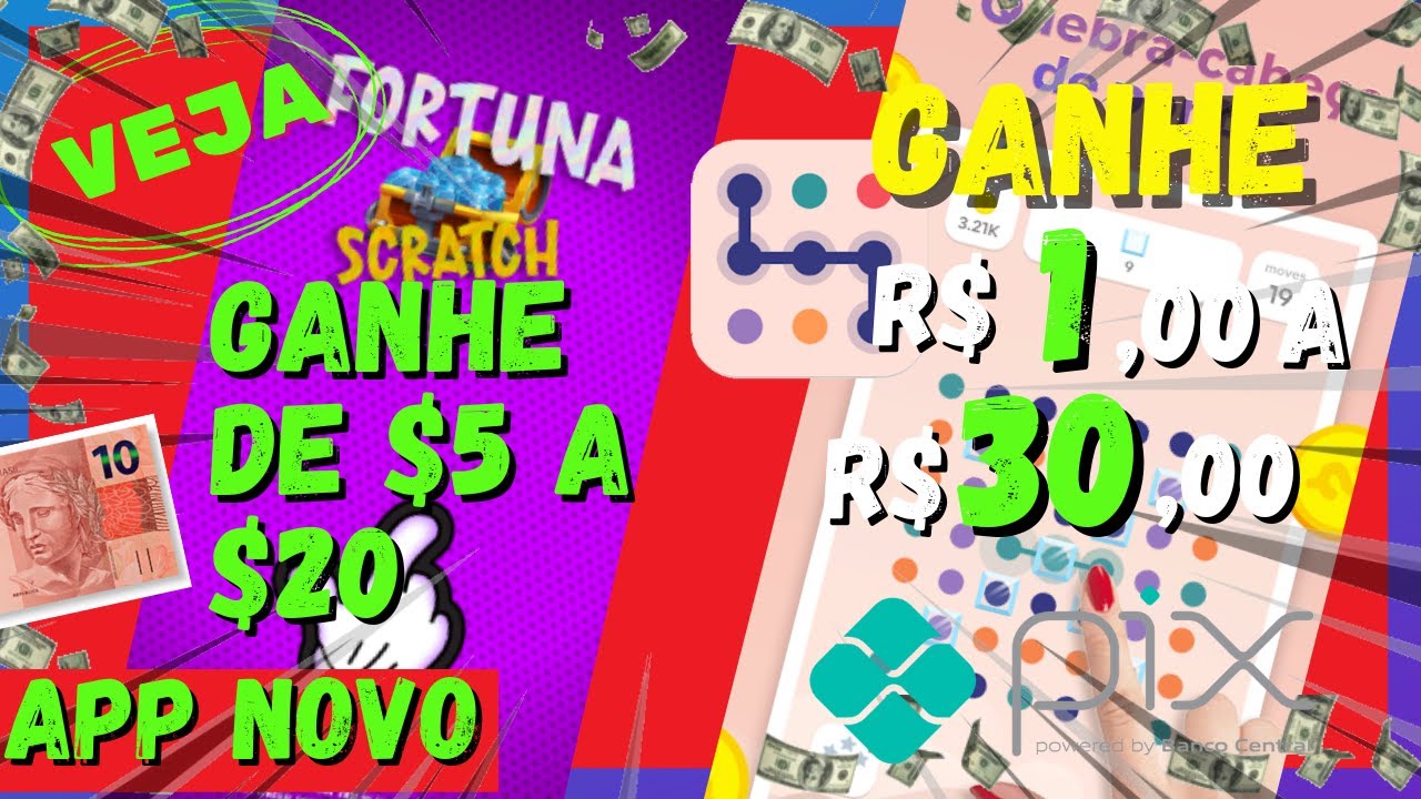 FORTUNA SCRATCH GANHE DE $5 A $20 / FORTUNE DOTS ANDAMENTO - YouTube