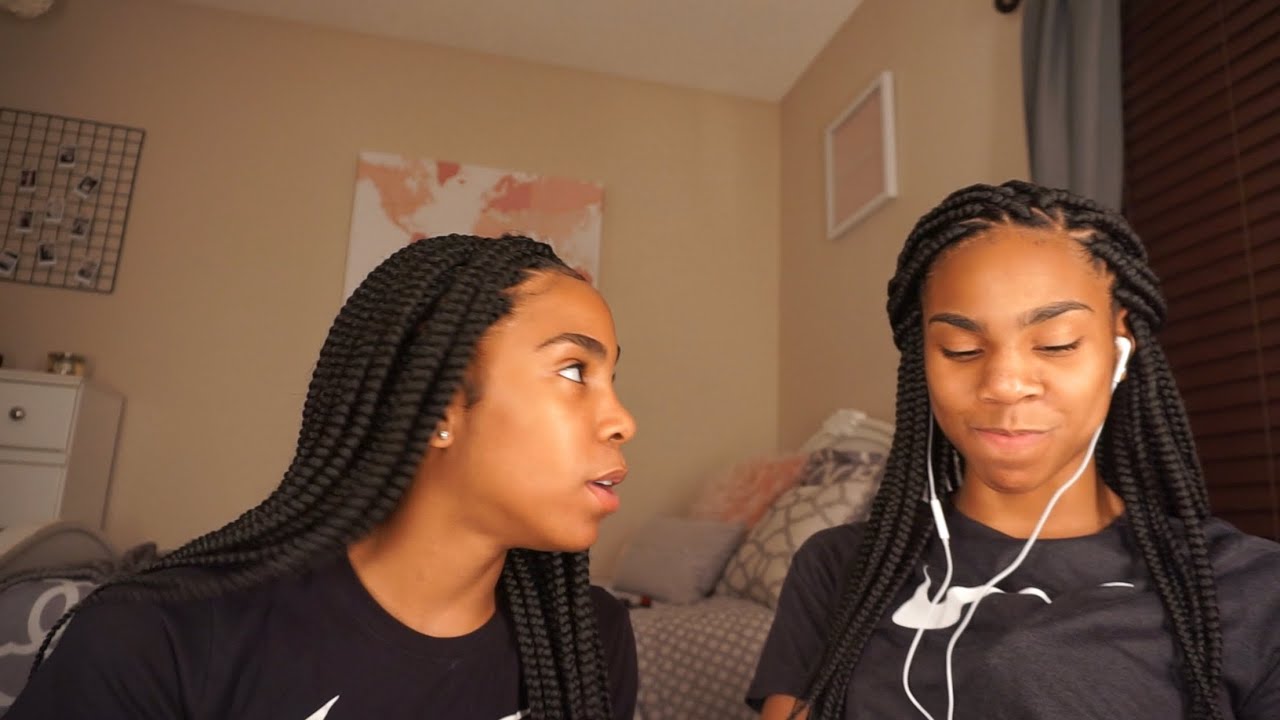 GETTING BOX BRAIDS + TWIN PHOTOSHOOT - YouTube