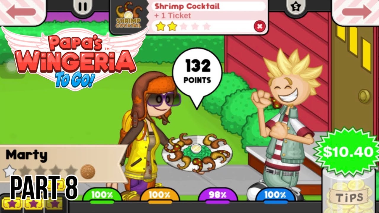 Papa’s Wingeria To Go Part 8 - Thanksgiving | Day 61 - 68 | 1.5x speed ...