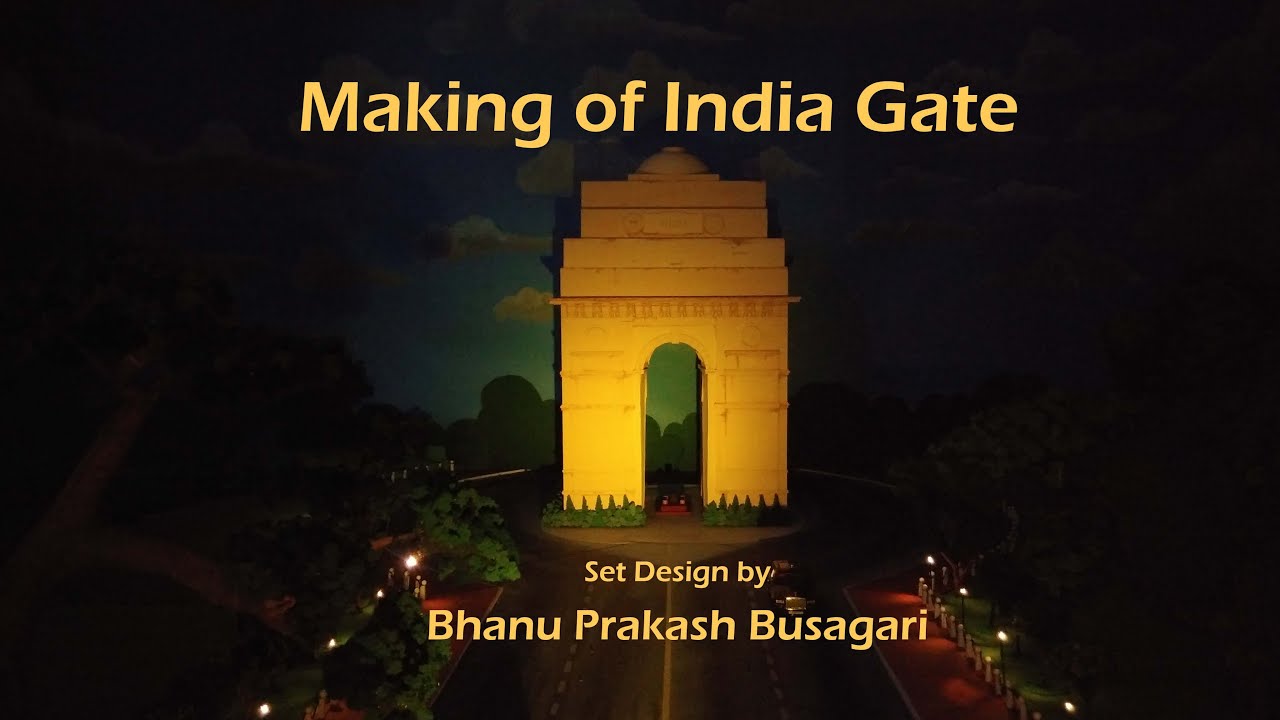 Making of India Gate Stop-motion Animation Set - YouTube