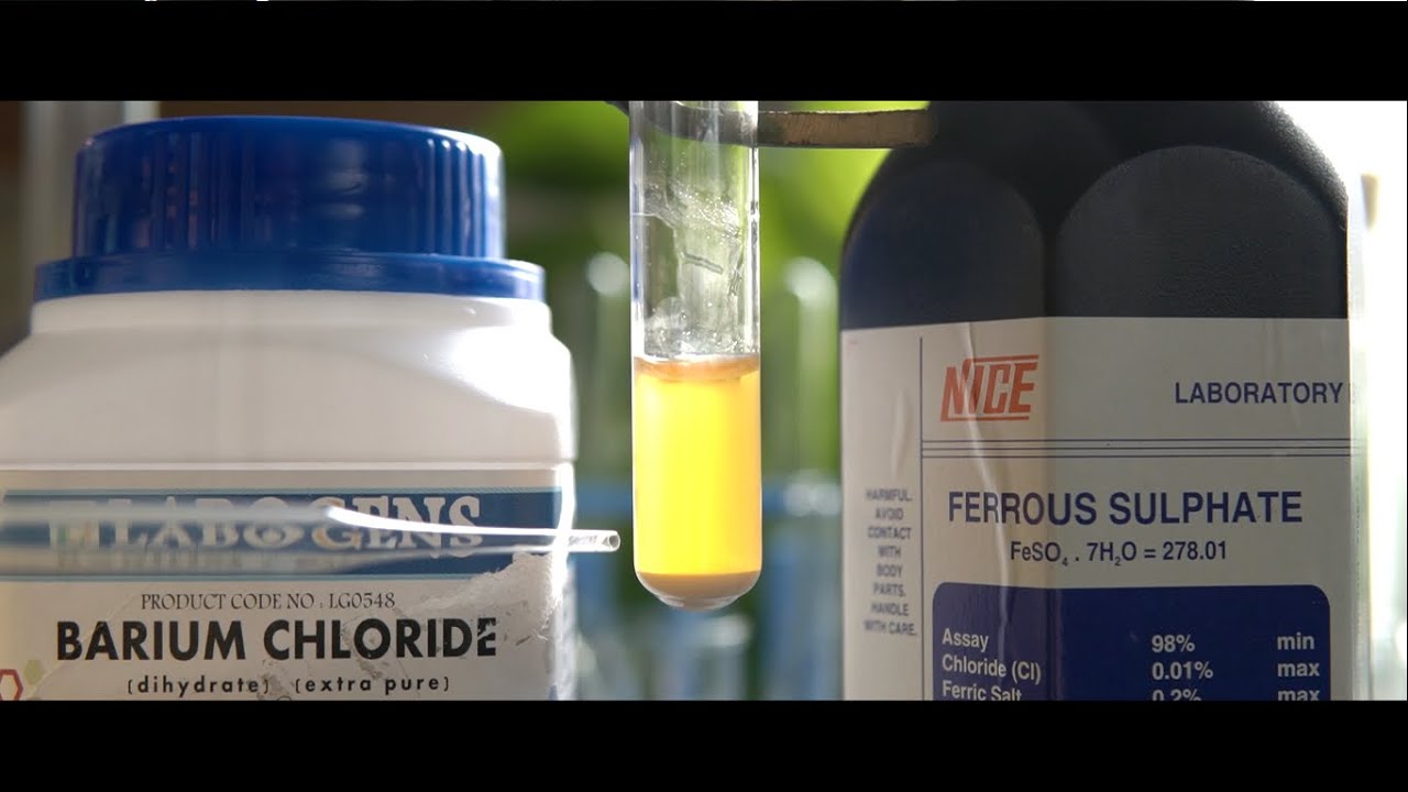 Double displacement of FeSO4 + BaCl2 | Iron(ii) sulphate + Barium ...