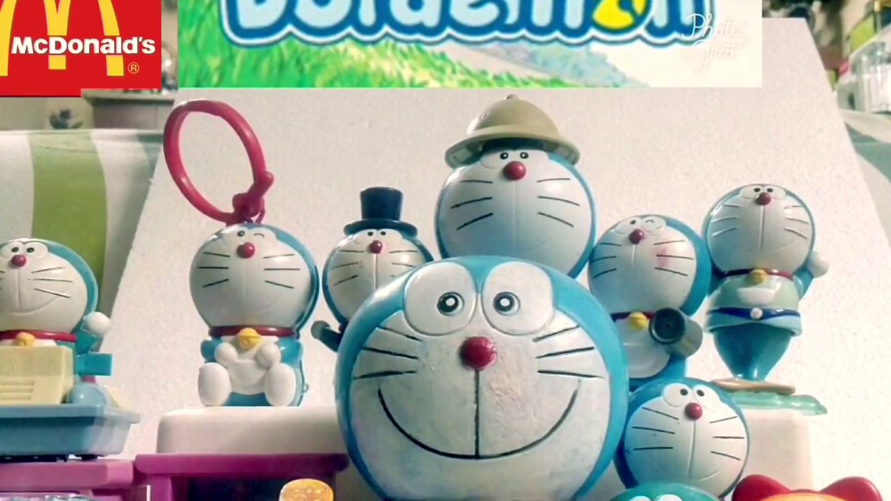 Doraemon McDonald's happy meal toys - YouTube