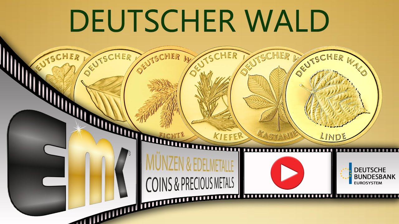 Germany Deutscher Wald (German Forest) Gold Uncirculated 2015 - YouTube