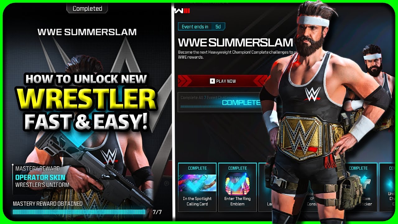 How To Complete New WWE Wrestlers Event Fast & Easy! MW3 Multiplayer ...