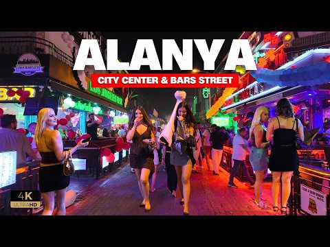 TURKEY'S NIGHTLIFE CAPITAL? 🔥 | Alanya Bar Street Walk | Antalya 4K 2026
