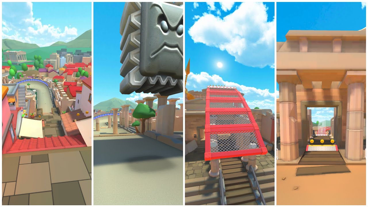 Mario Kart Tour // Athens Dash 2 Gameplay (All Variants) - YouTube