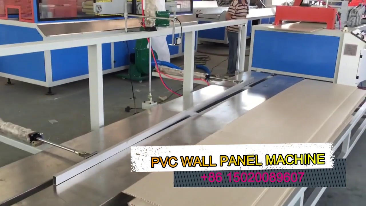 pvc wall panel machines - YouTube