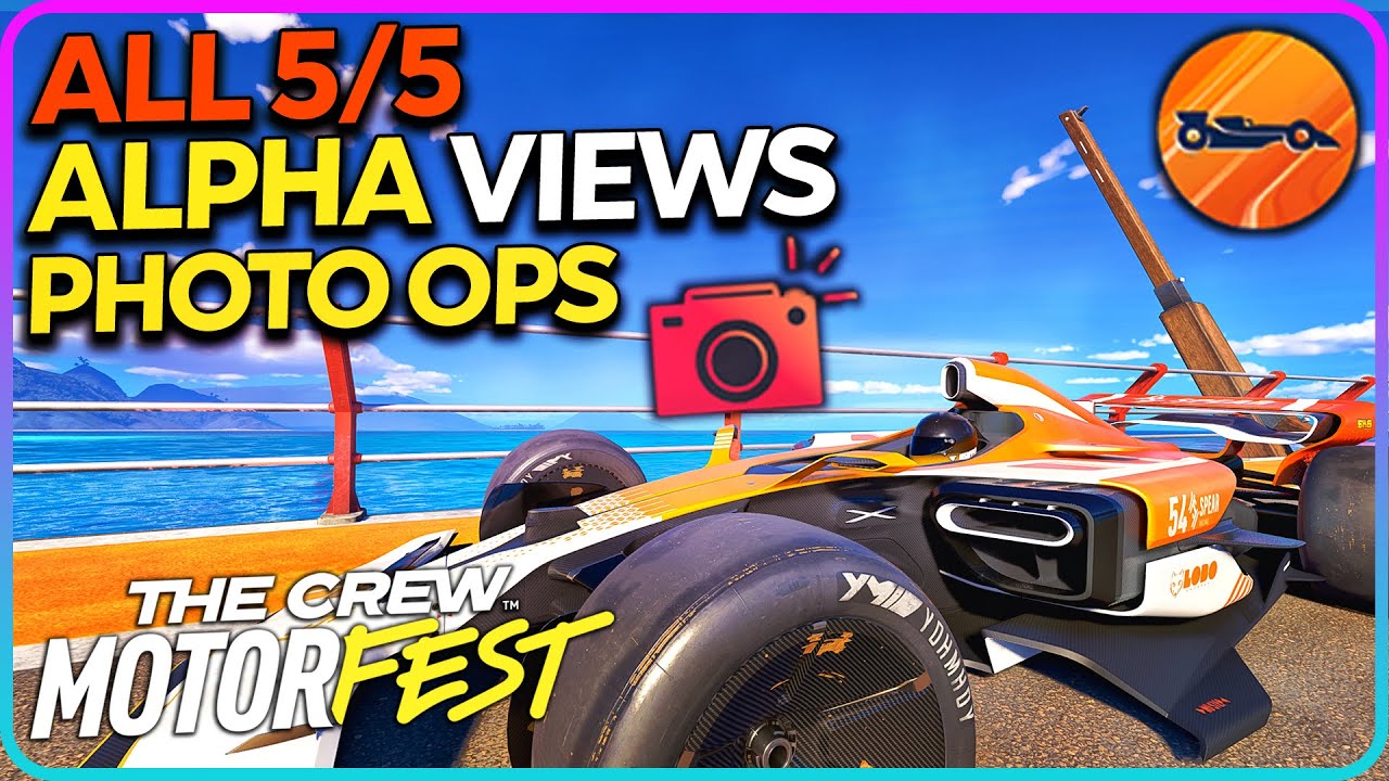All Alpha Views Photo Ops (Motorsports) Crew Motorfest - YouTube