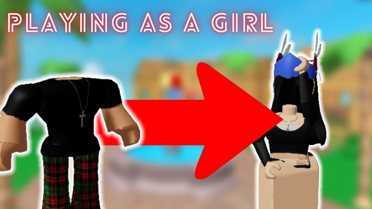 PLAYING AS A GIRL IN MM2!... - YouTube
