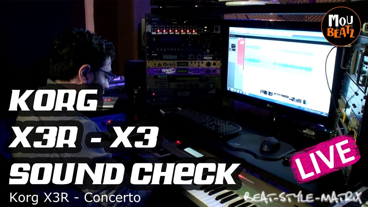 Korg X3R / X3 - Studio Hardware Soundcheck - Live Play - MouBeatz ...