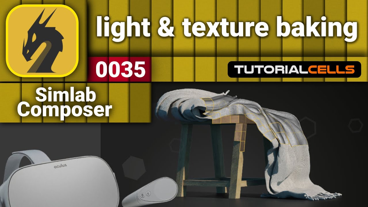 0035. texture & light baking in simlab composer - YouTube