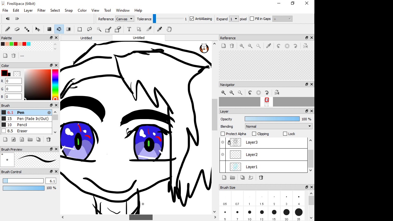 digital drawing training/ latihan lukisan digital - YouTube