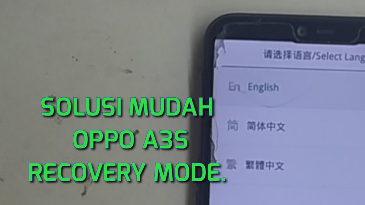 Solusi hp oppo a3s recovery mode. - YouTube