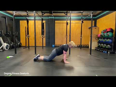 Mini Band Knee Push Ups - YouTube