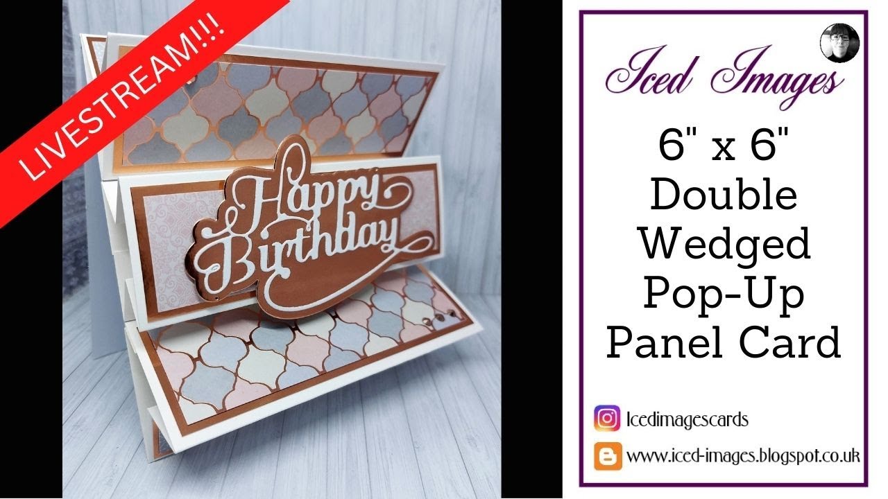🔴 6" x 6" Double Wedged Pop-Up Panel Card - Landscape (Livestream ...